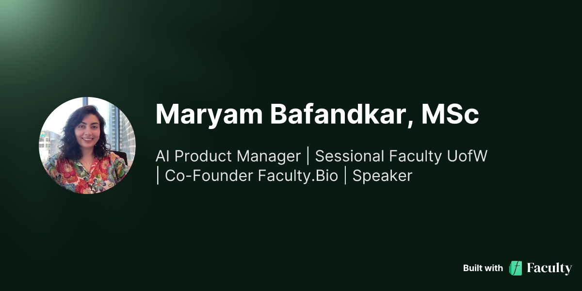 Maryam Bafandkar, MSc
